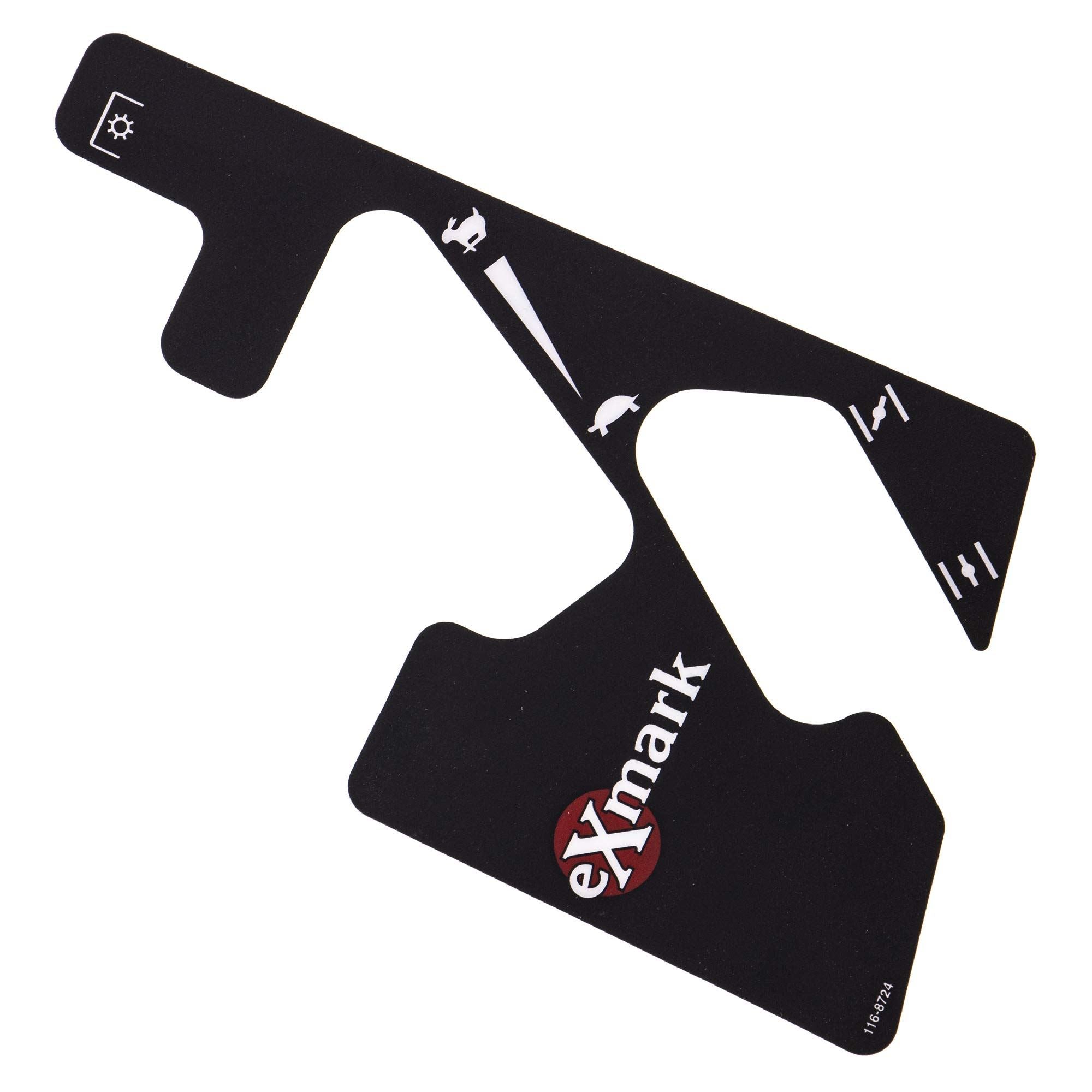 Genuine OEM Exmark Part # 116-8724 Control Panel Decal – Bill's Place ...